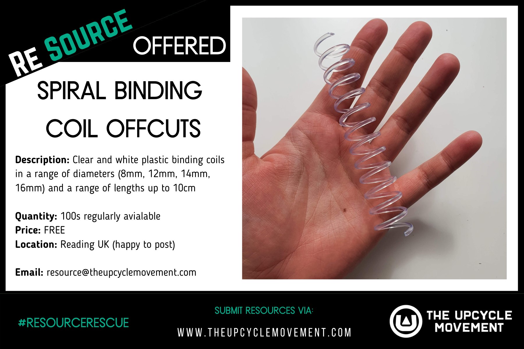 Spiral Binding Coil Offcuts – The Upcycle Movement