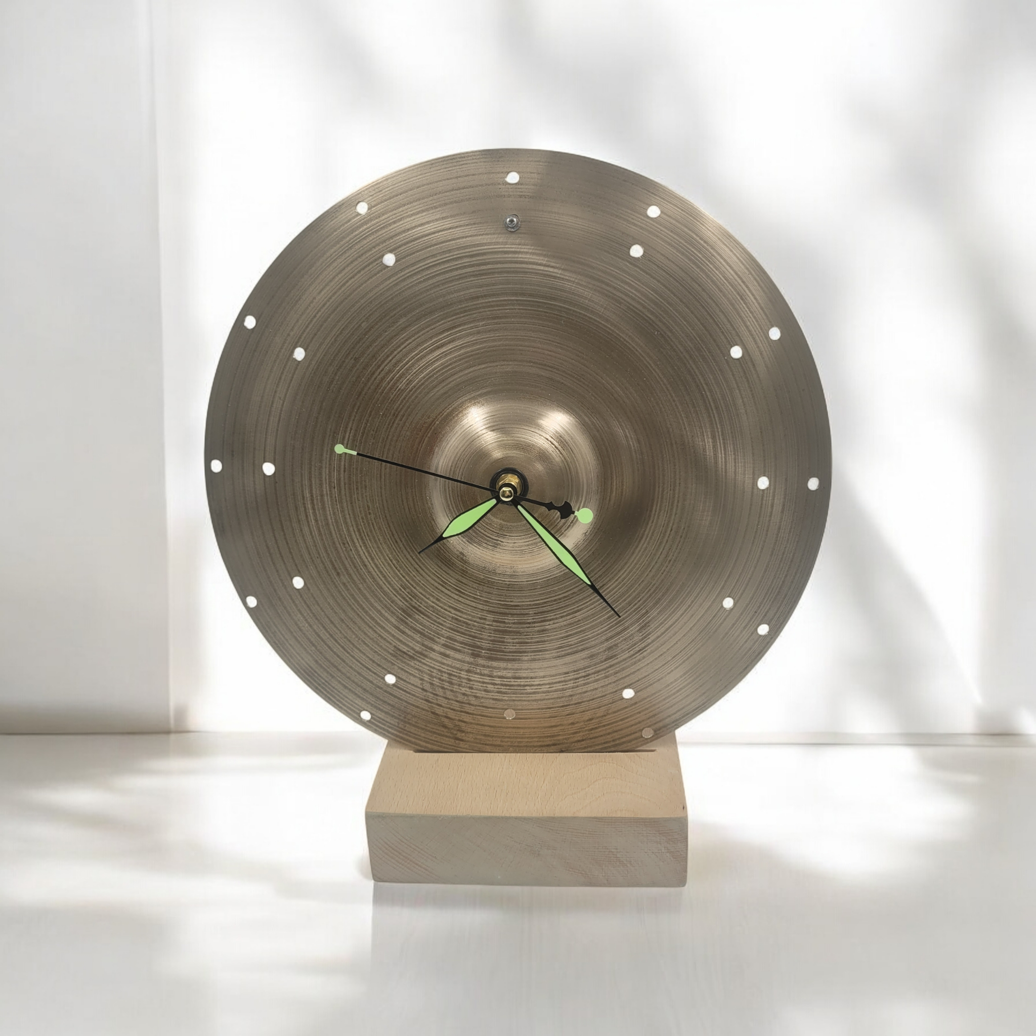 Cymbal clock - brass – The Upcycle Movement
