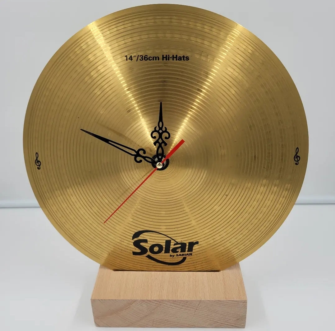 Cymbal clock - brass – The Upcycle Movement